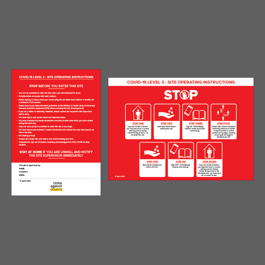 Construction Protocol Posters