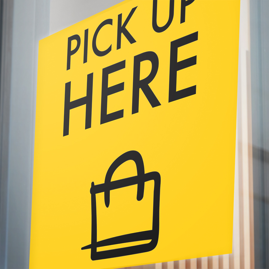 Short Term Window Sticker (300mm x 450mm)