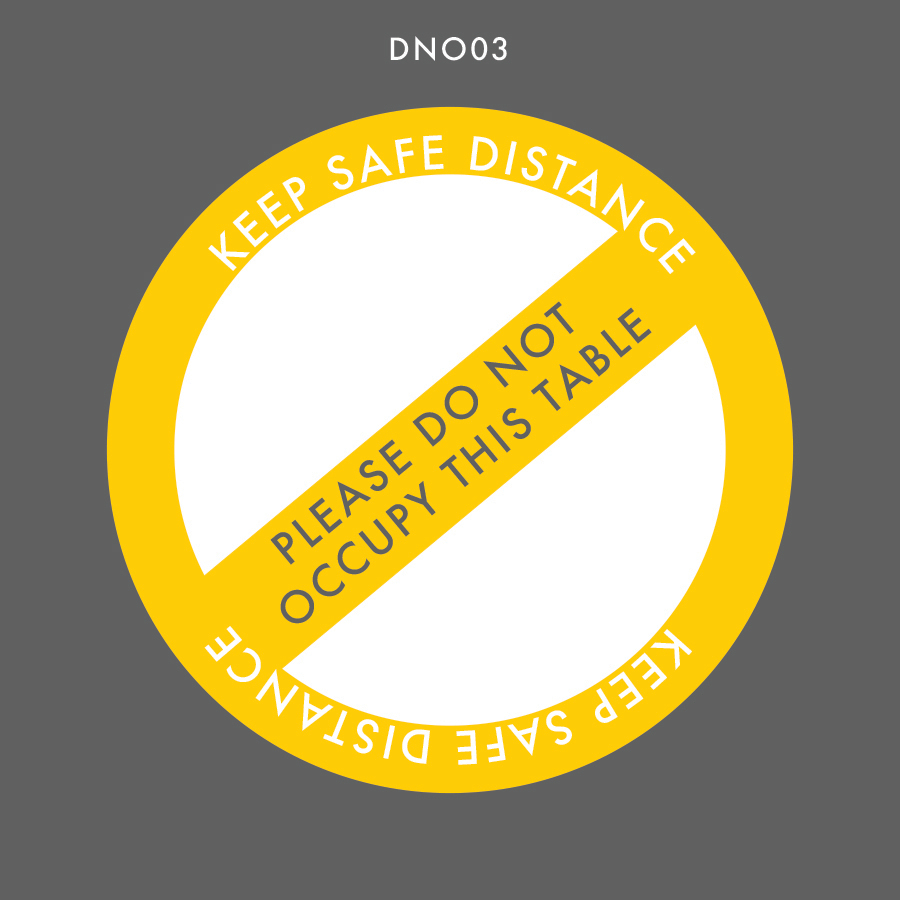 "DO NOT OCCUPY" STICKER