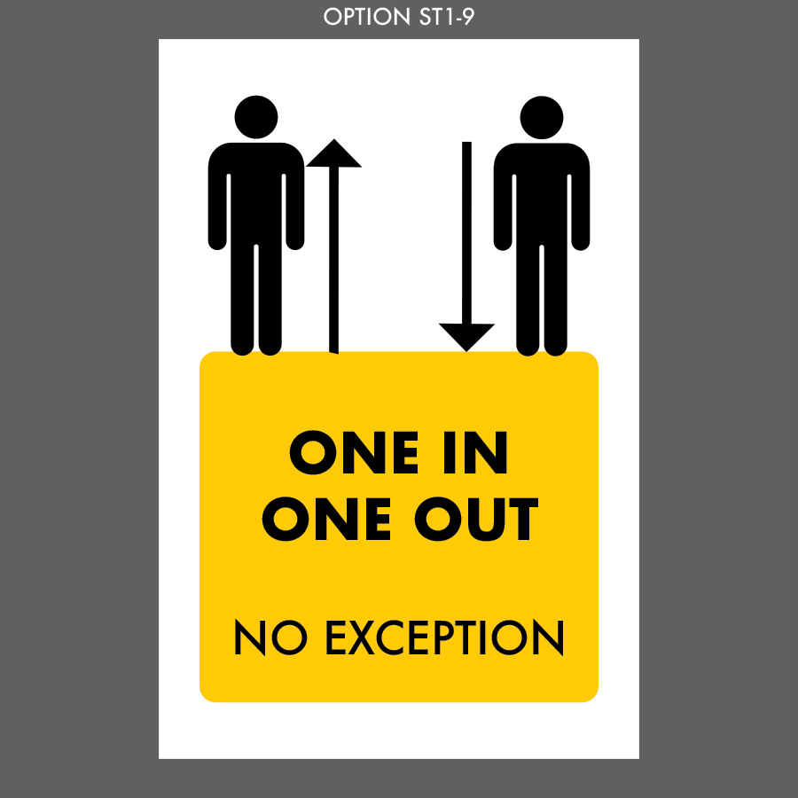 Short Term Window Sticker (300mm x 450mm)