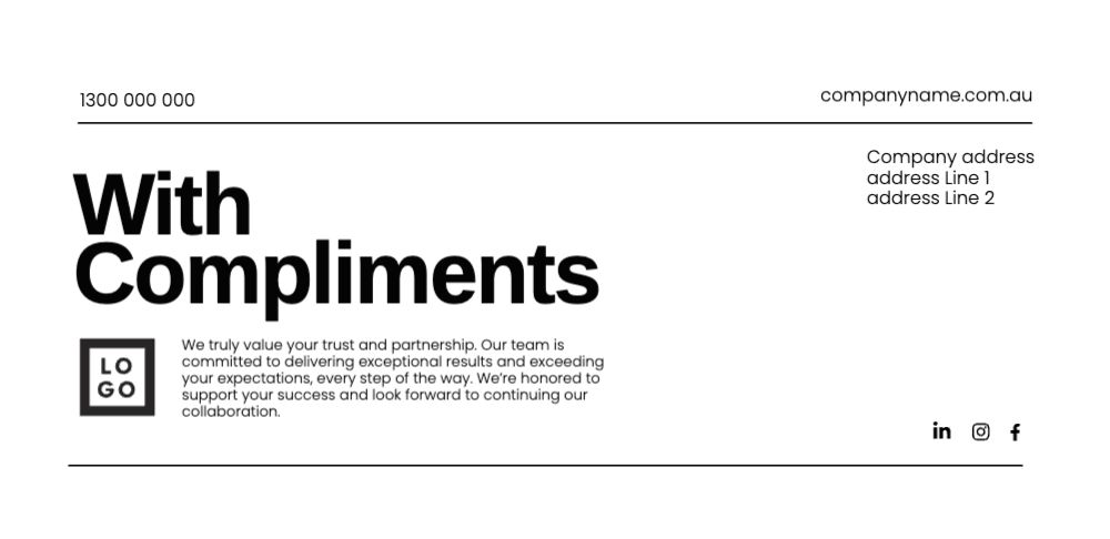 Explore Custom With Compliments Slip Templates & Personalize Instantly