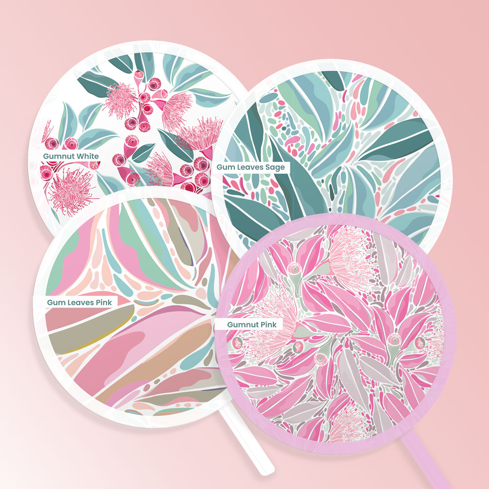 Flexi Folding Fans - Soft Australiana - Creative Print Group