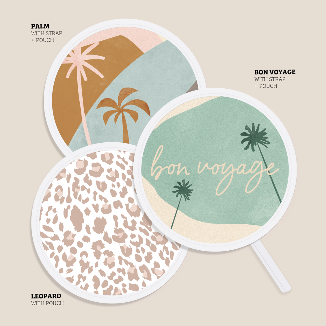 Flexi Folding Fans - Holiday Palms - Creative Print Group