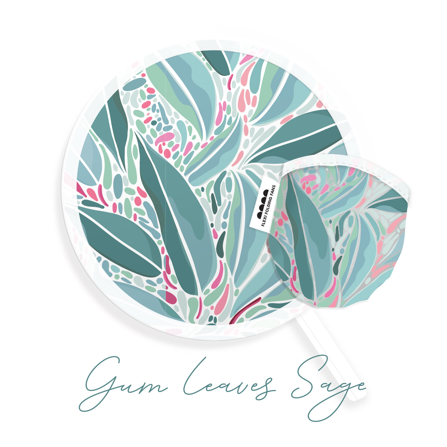 Flexi Folding Fans - Soft Australiana - Creative Print Group