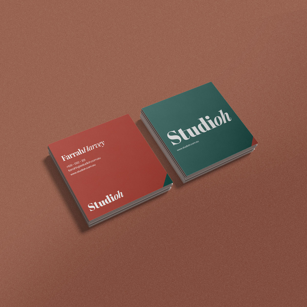 Square Business Cards | Modern Custom Print Designs Australia ...