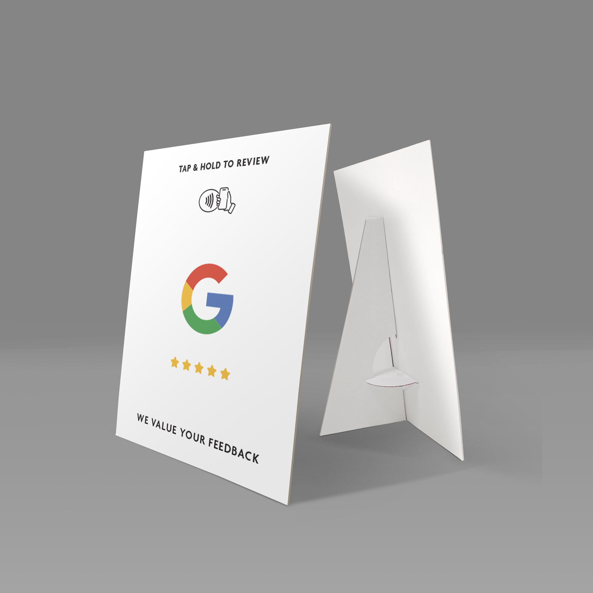 A5 Google Review Counter Stand - Creative Print Group