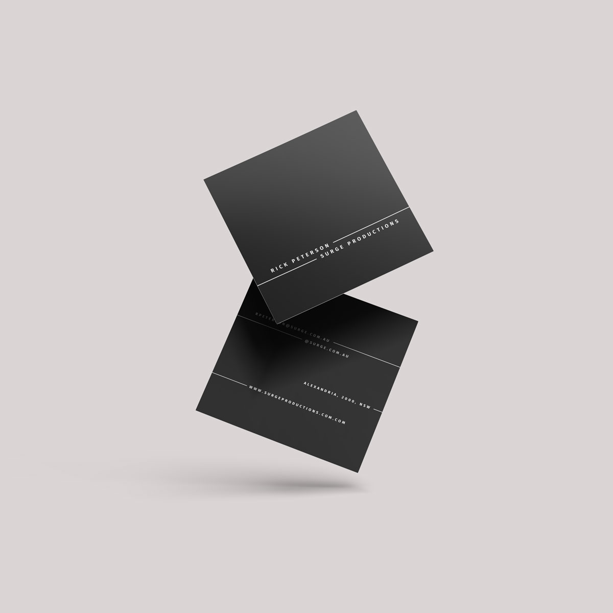 Square Business Cards | Modern Custom Print Designs Australia ...