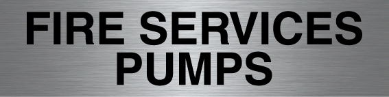 Fire Services Pumps Sign | Fire Safety | Statutory Signage | Digicraft