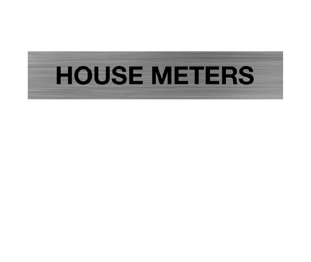 House Meters Sign | BCA Standards | Statutory Signage | Digicraft