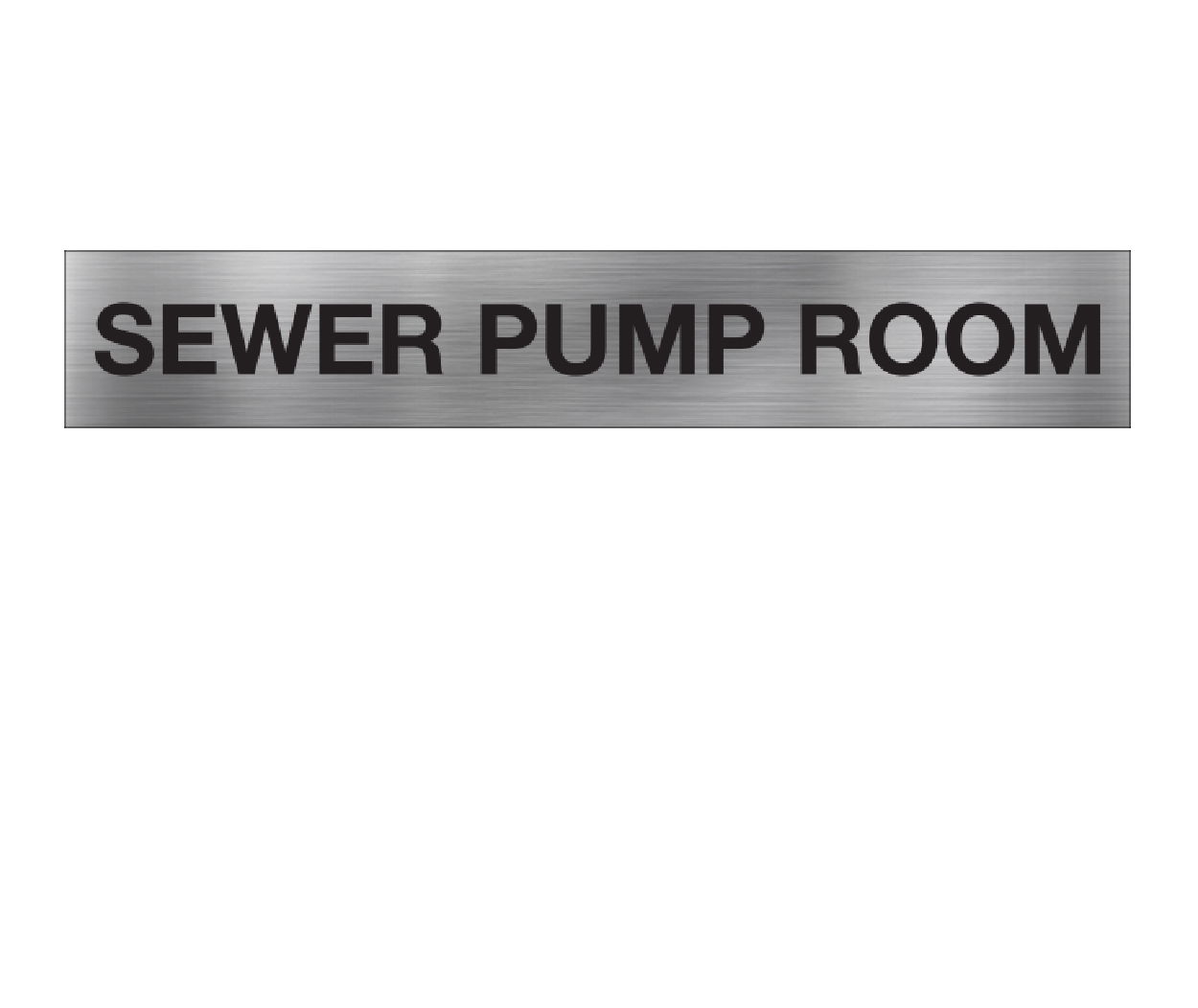 Sewer Pump Room Sign | Statutory Signage | Digicraft