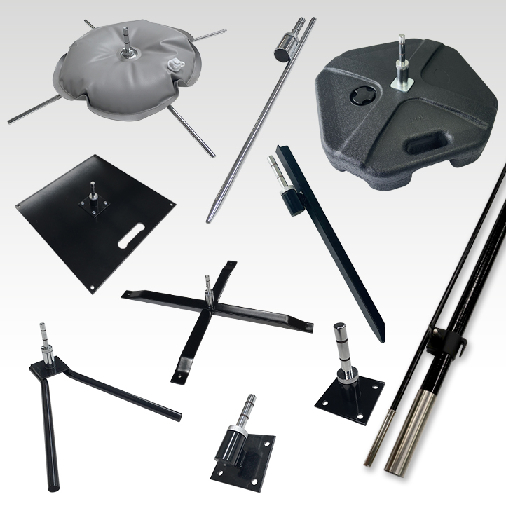 Flagpole Base and Sets Built for Strong Displays | Digimall