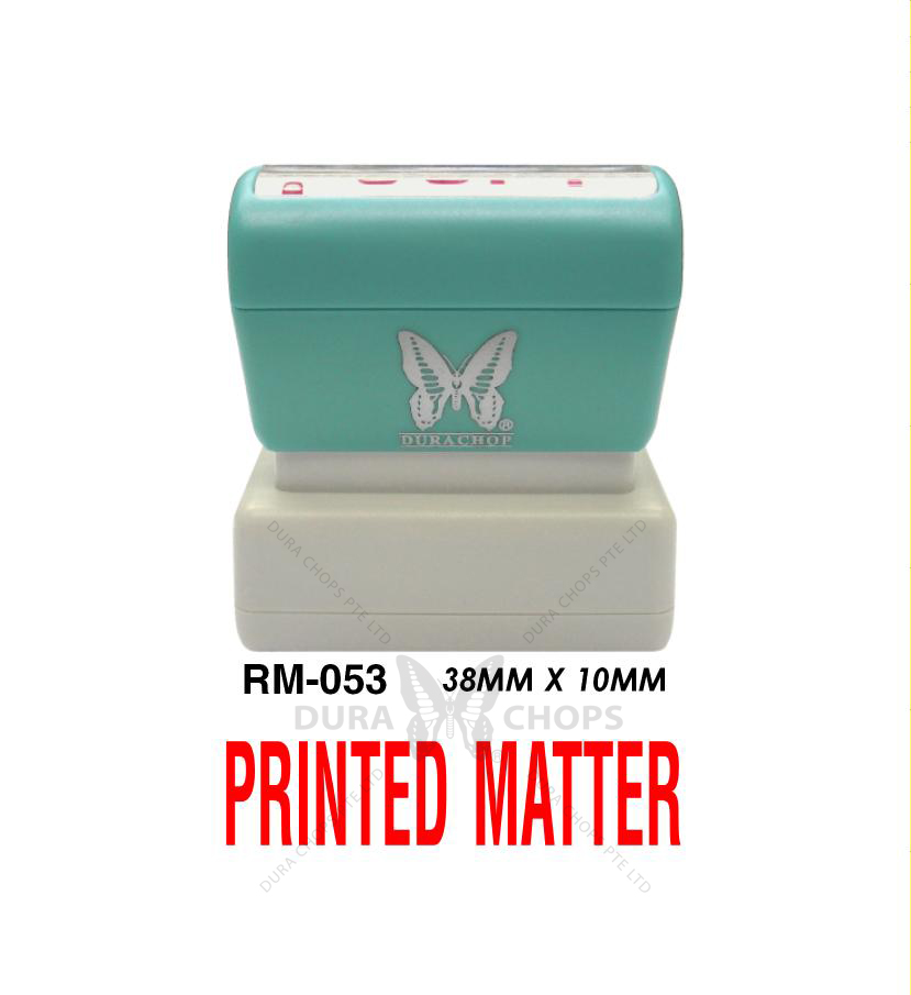 PRINTED MATTER Ready Made Stamps | Oil-Based Ink - Dura Chops