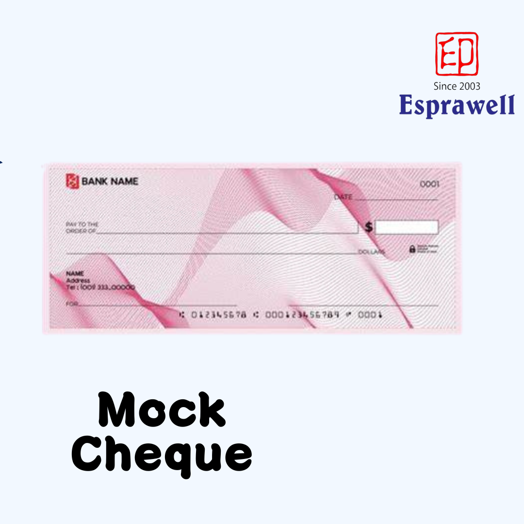 Mock Cheque - Esprawell Sdn Bhd