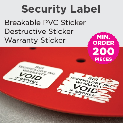 Breakable PVC Sticker