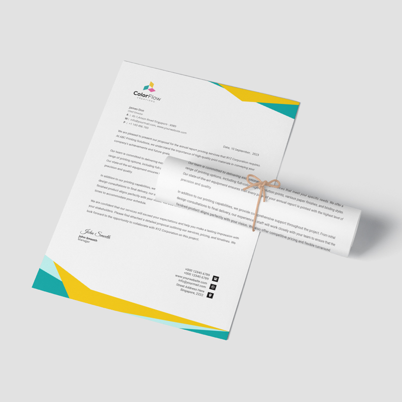 Letterhead Printing Dubai Corporate Stationery | Instaprint