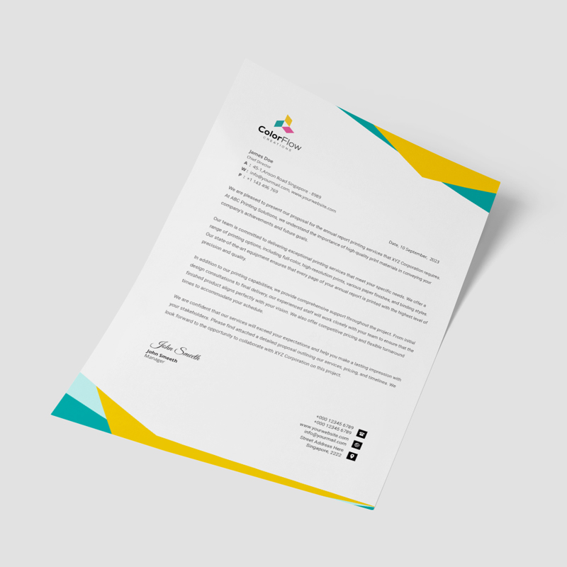 Letterhead Printing Dubai Corporate Stationery | Instaprint