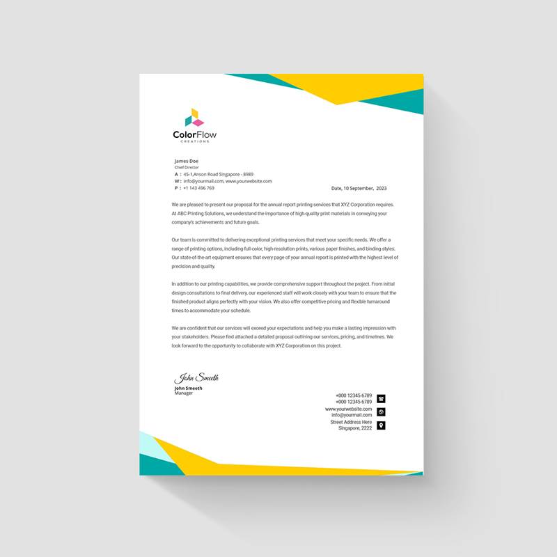 Letterhead Printing Dubai Corporate Stationery | Instaprint