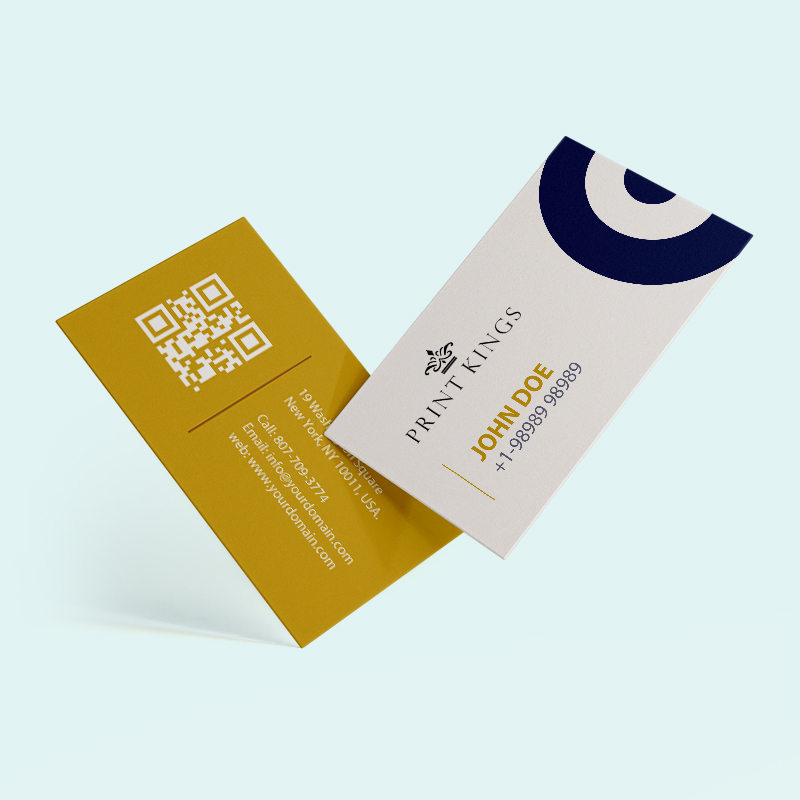 Upload Design - Leaf Shape Business Card - printkings.com
