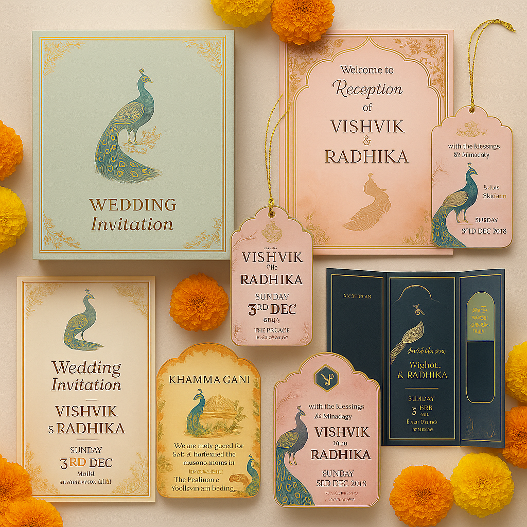 Explore Custom Wedding Collateral Kit Grand Templates & Personalize ...