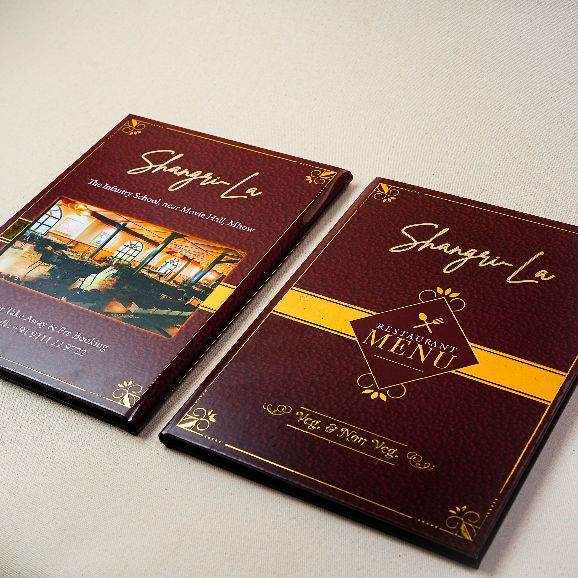 Luxe Layflat Menu Card - printkings.com