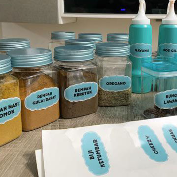 Jar Label (Label Balang Dapur)