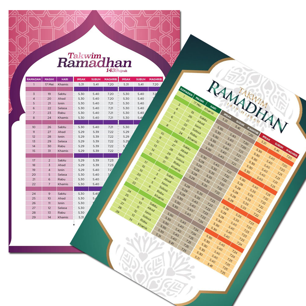 Cetak Takwim Ramadhan