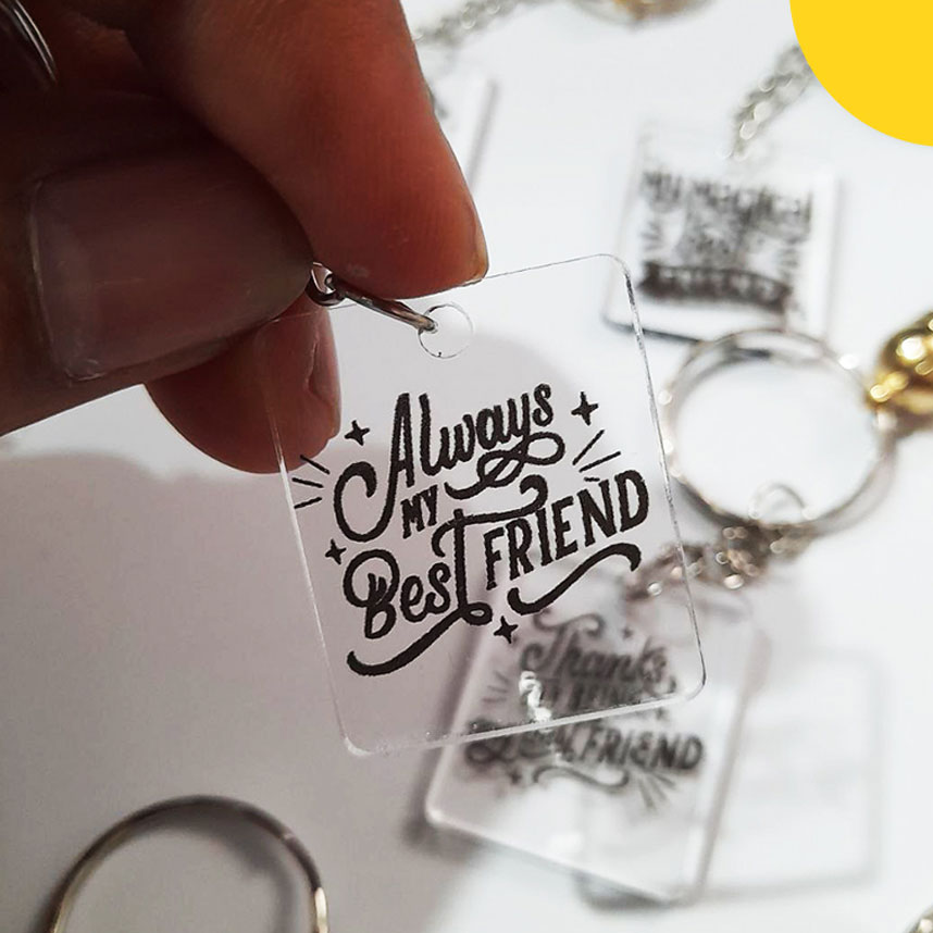 Friendship Bestfriend Keychain BFF Cute