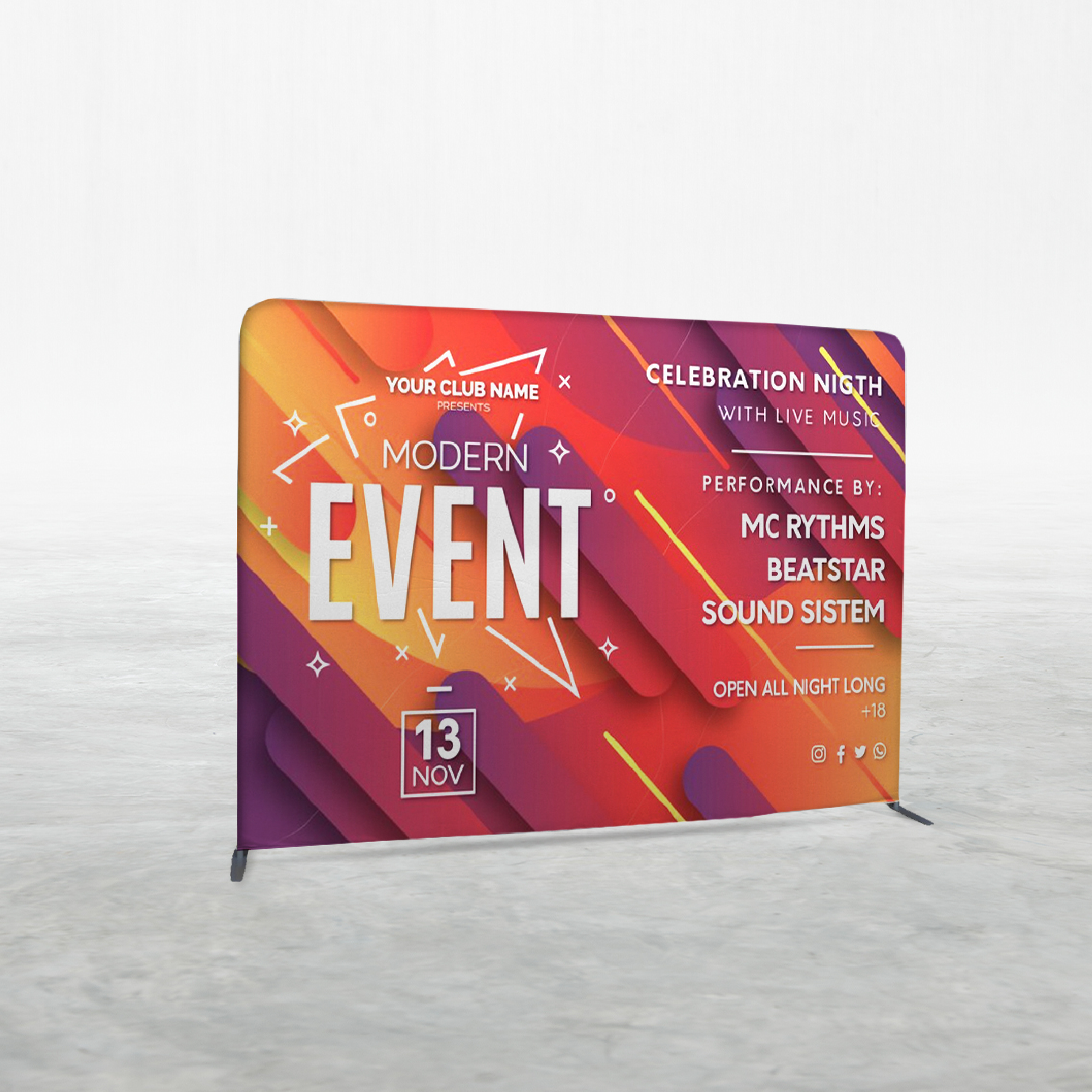 Backdrop Fabric Tension - OnePrintStation Dot My Plt
