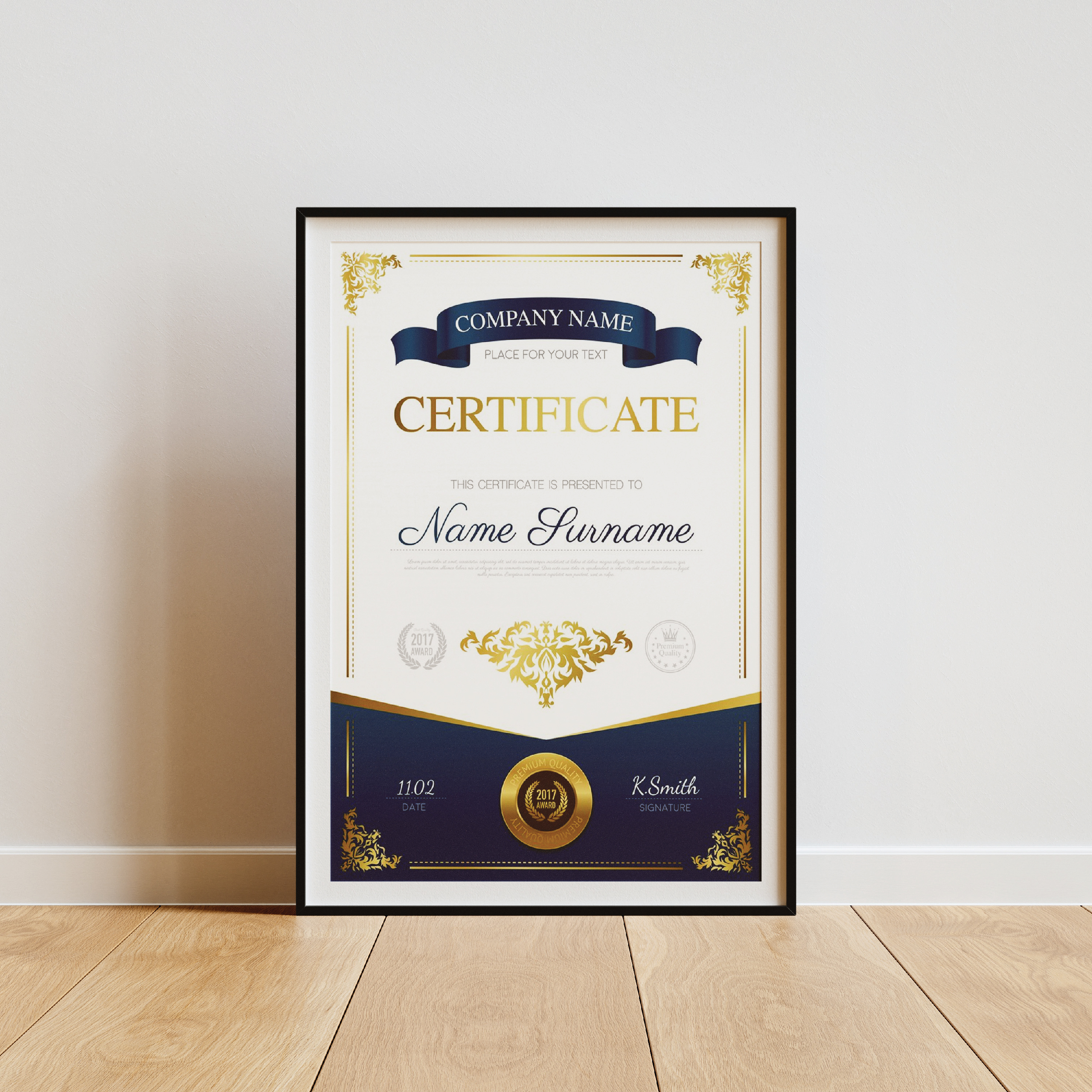 Certificate - OnePrintStation Dot My Plt