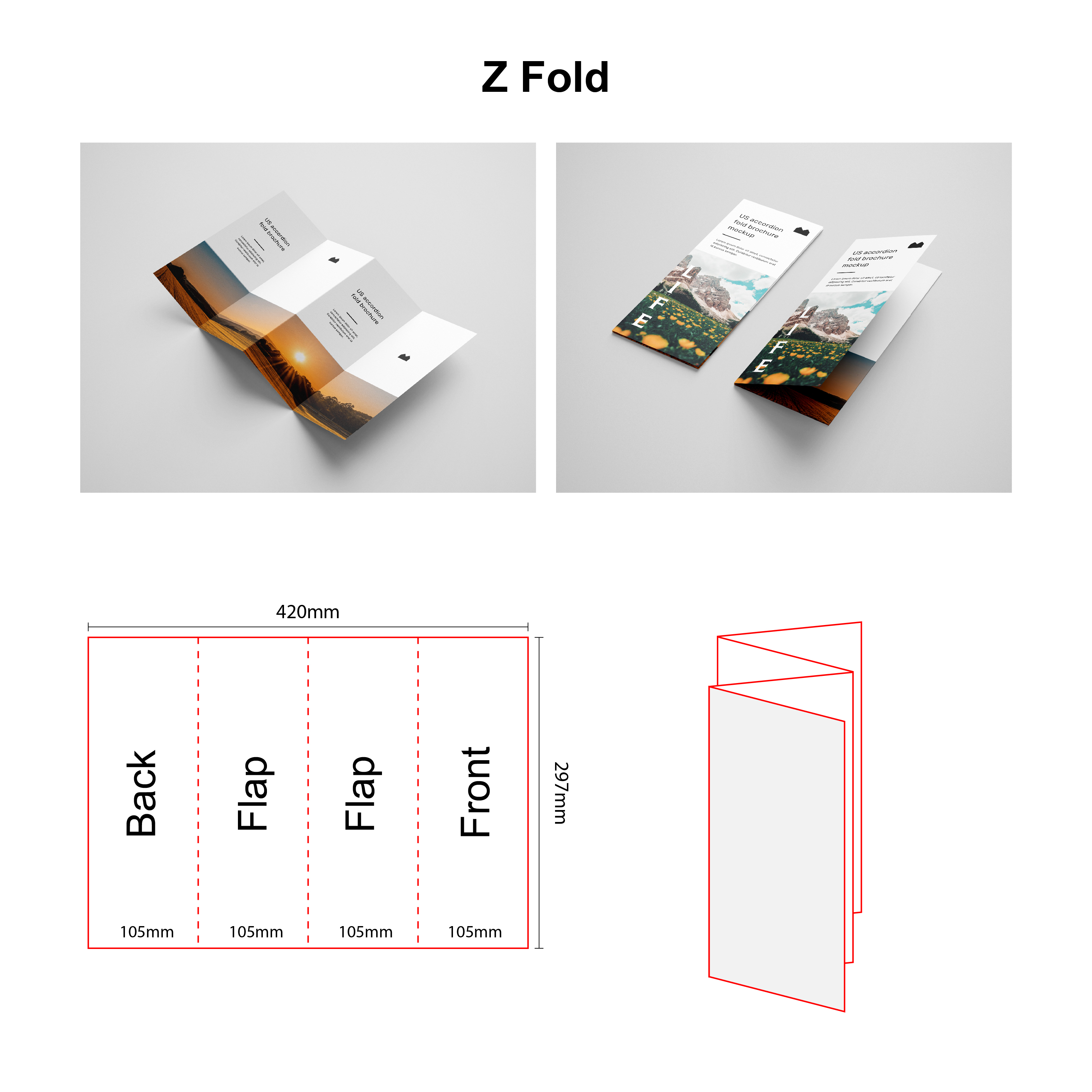 Brochure Printing with Folding - OnePrintStation Dot My Plt