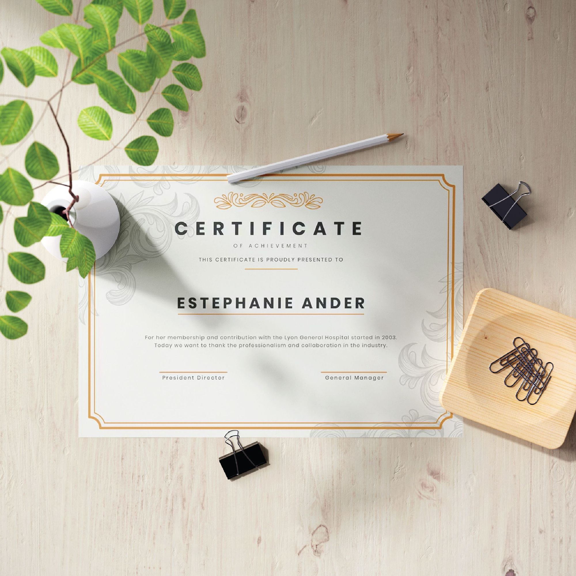 Certificate - OnePrintStation Dot My Plt