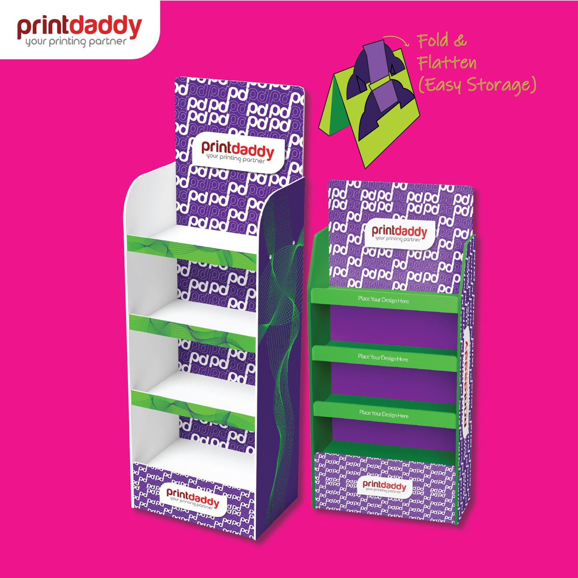 Printdaddy.my I Auto Flatten Standee I POSM I Inkjet Printing