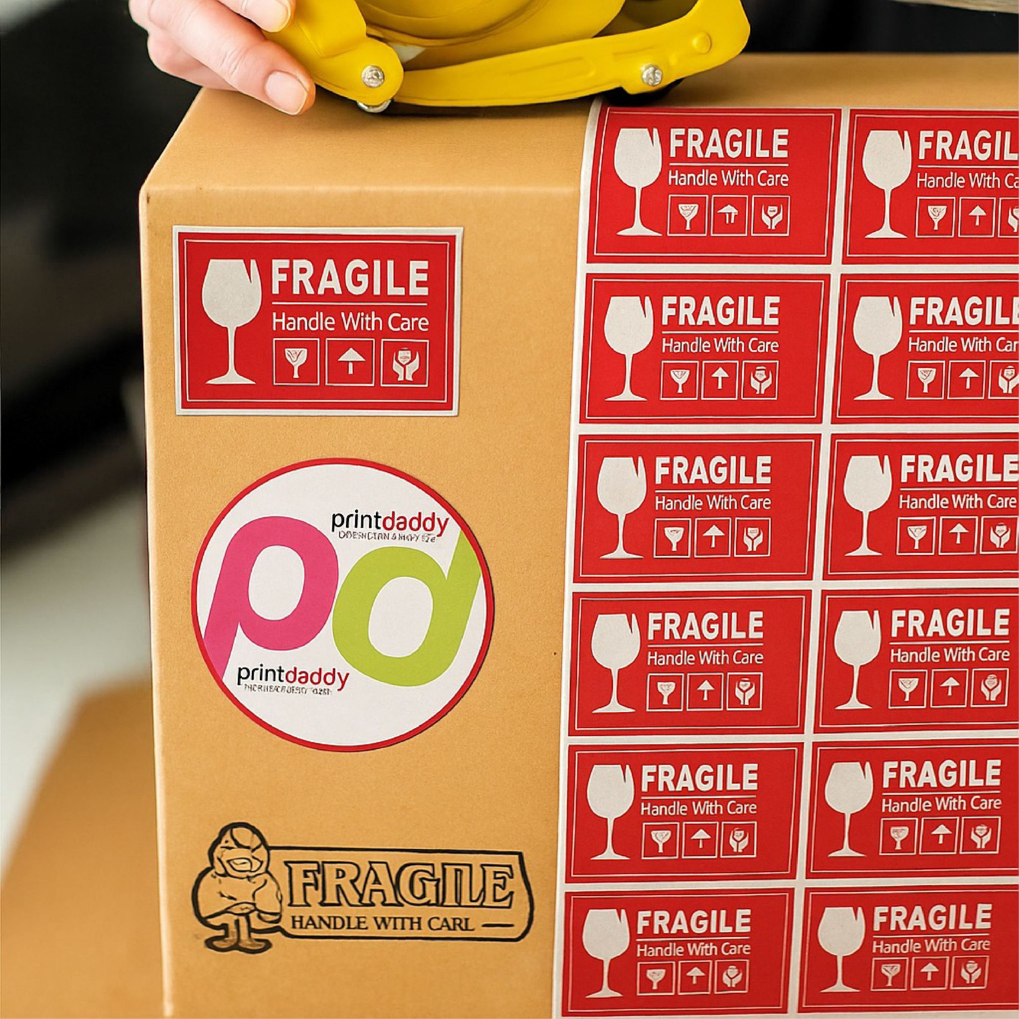 Printdaddy.my I Fragile Sticker I Digital Sticker