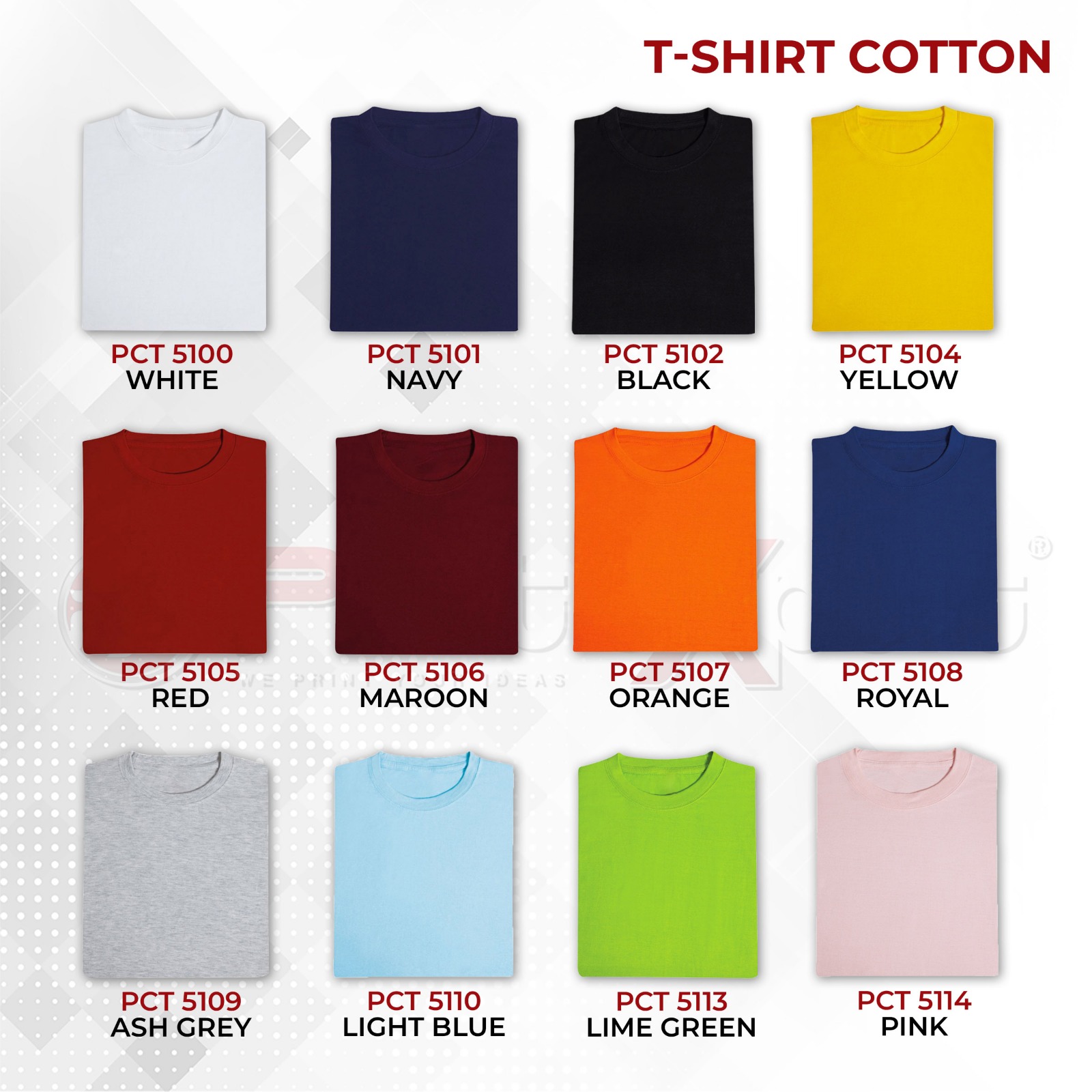 T Shirt Printing Malaysia | Cotton Round Neck T-shirt