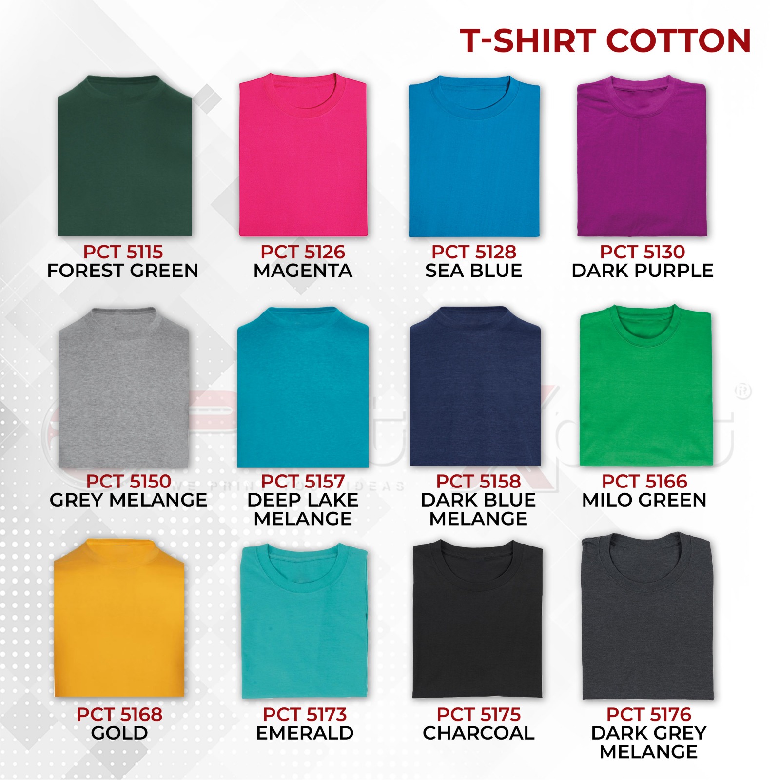 T Shirt Printing Malaysia | Cotton Round Neck T-shirt