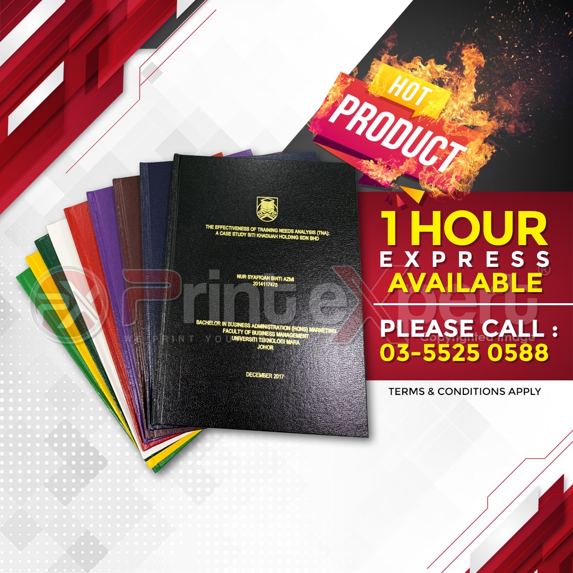 Super Urgent Thesis Hard Cover Printing in Malaysia Hardcover
