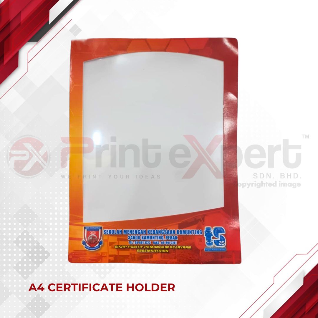 A4 Certificate Folder