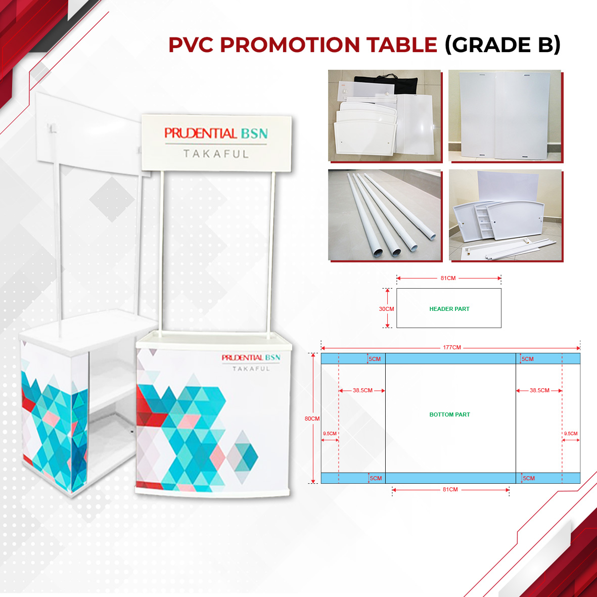 PVC Promotion Table Grade B