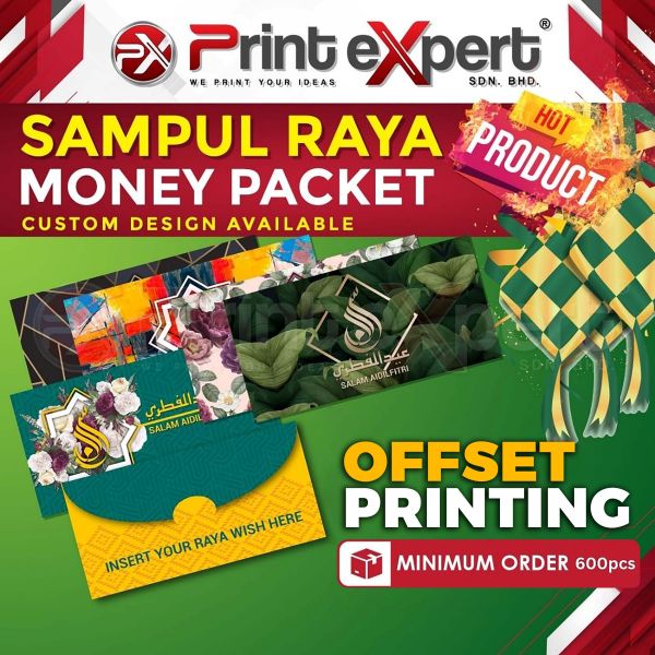 Easily Upload Designs for Your Money Packet Sampul Raya (Offset Print)