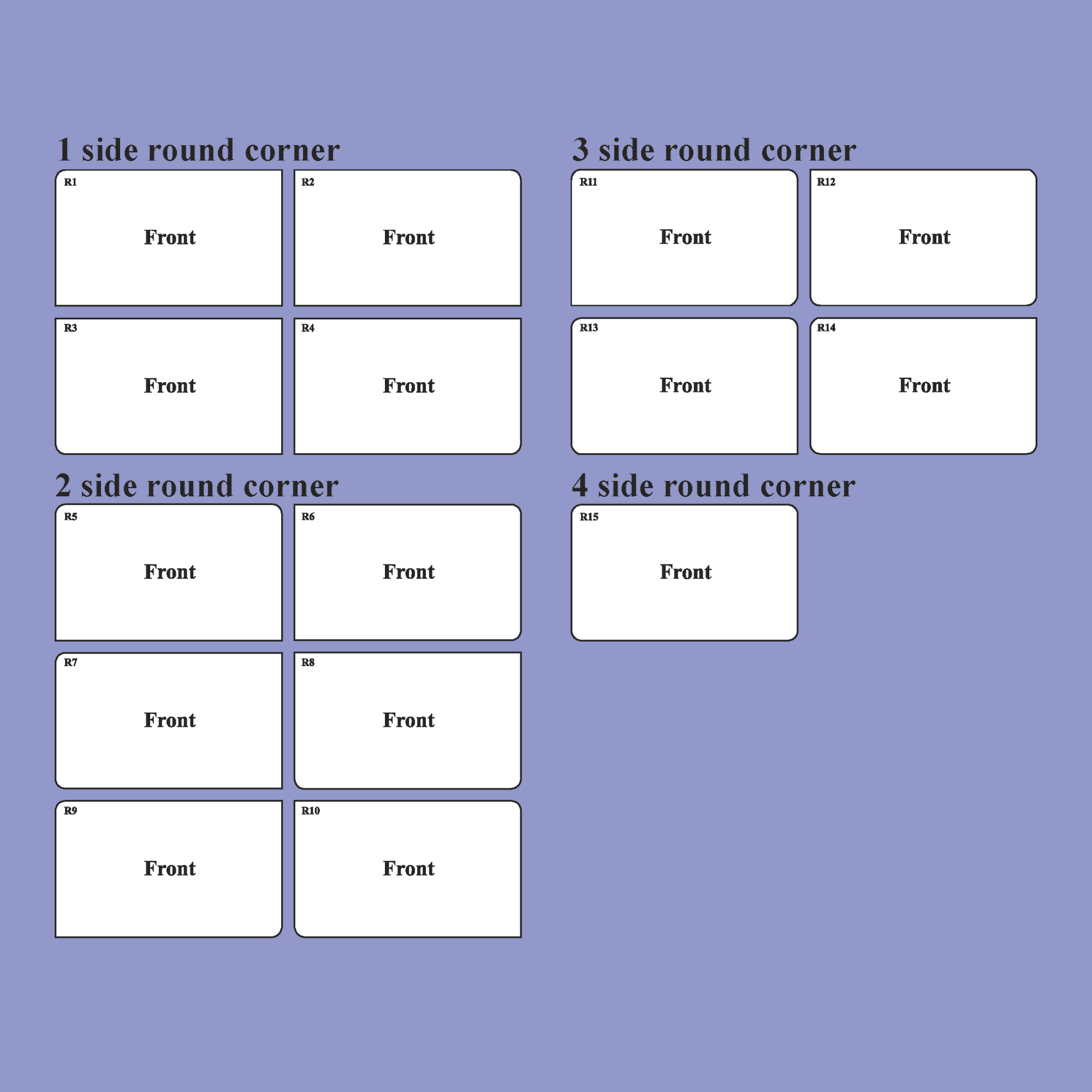 Digital Print Name Card