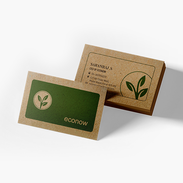 Buy Eco-Kraft Paper Business Cards Online - print on go