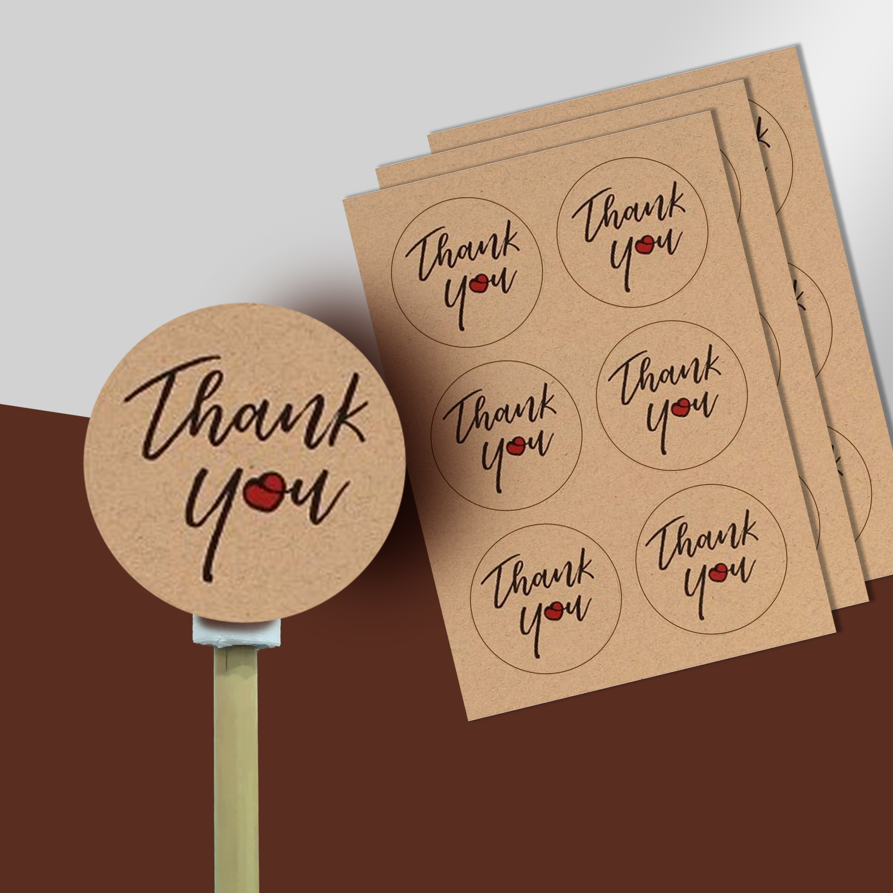 Buy Kraft Paper Stickers Online | Custom Printed Labels