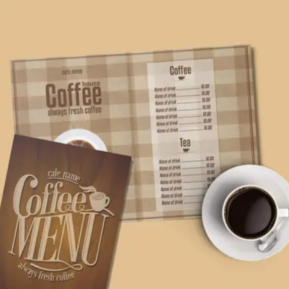 Bi-fold Menu Cards - Printo Document Services Private Limited