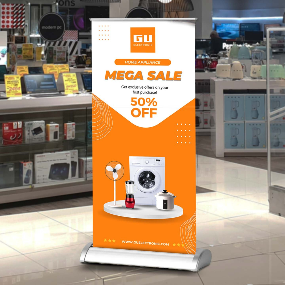 Explore Custom Premium Standees Templates & Personalize Instantly