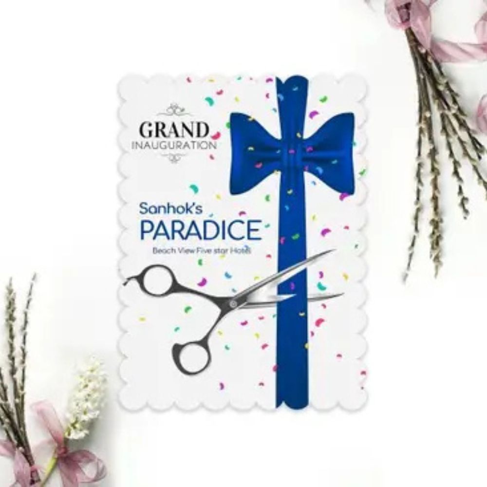 Scallop Shape Invitations - Printo Document Services Private Limited