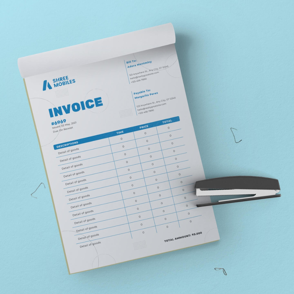 A4 Size Bill Book - Printo Document Services Private Limited