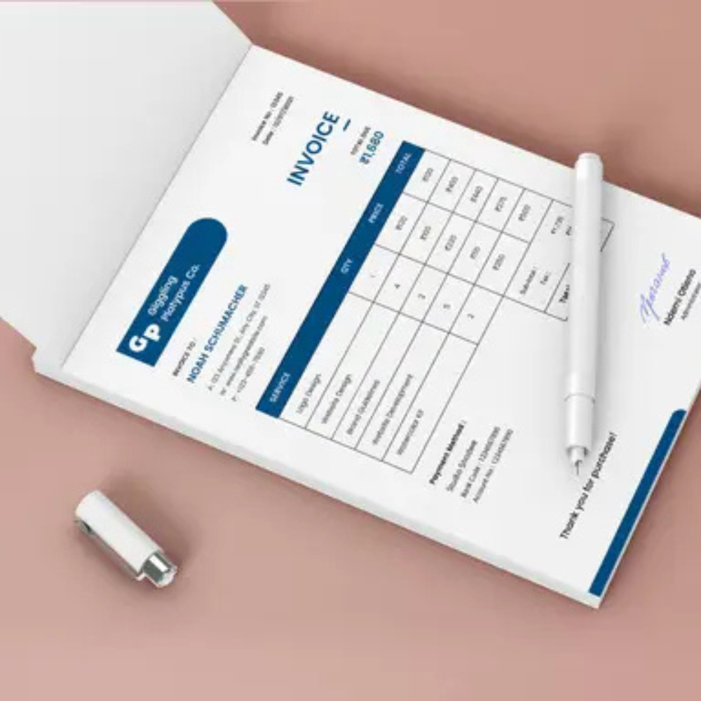 Explore Custom Full Colour Printed Bill Books Templates & Personalize ...