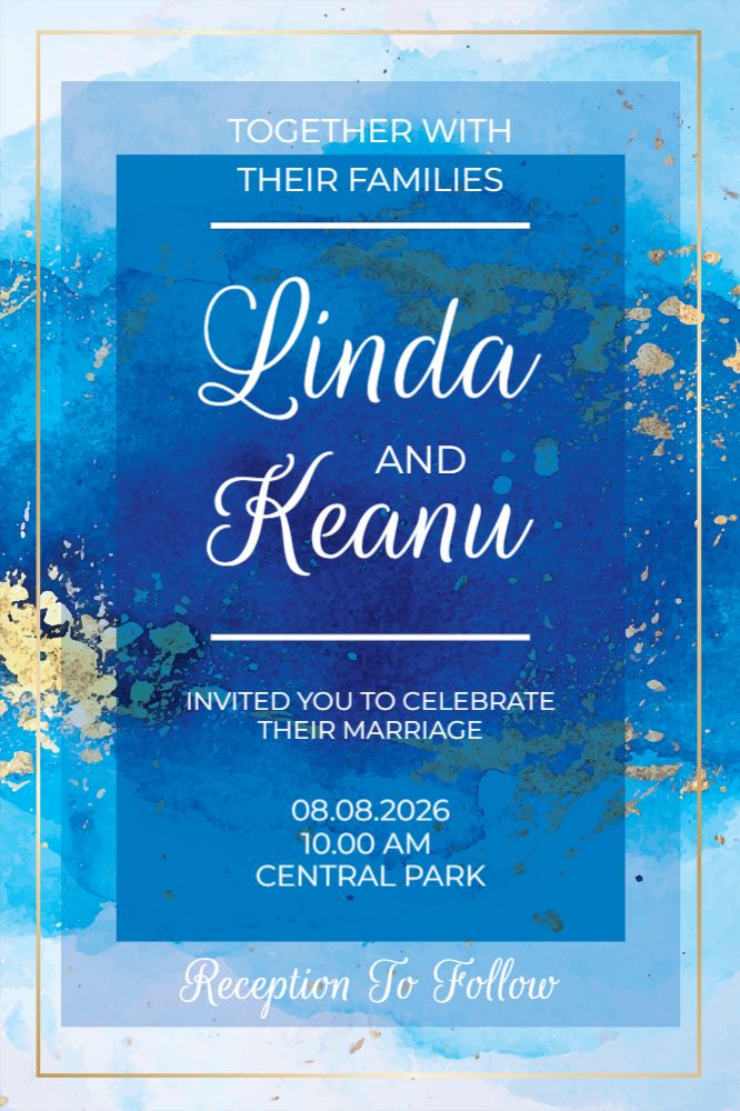 Wide Rollup Standee Templates - Anniversary & Wedding