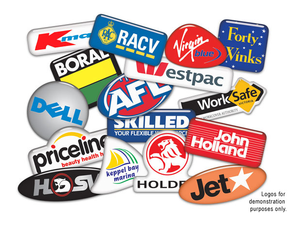 Domed Stickers | Epoxy Domed Vinyl Labels & Badges | Australia