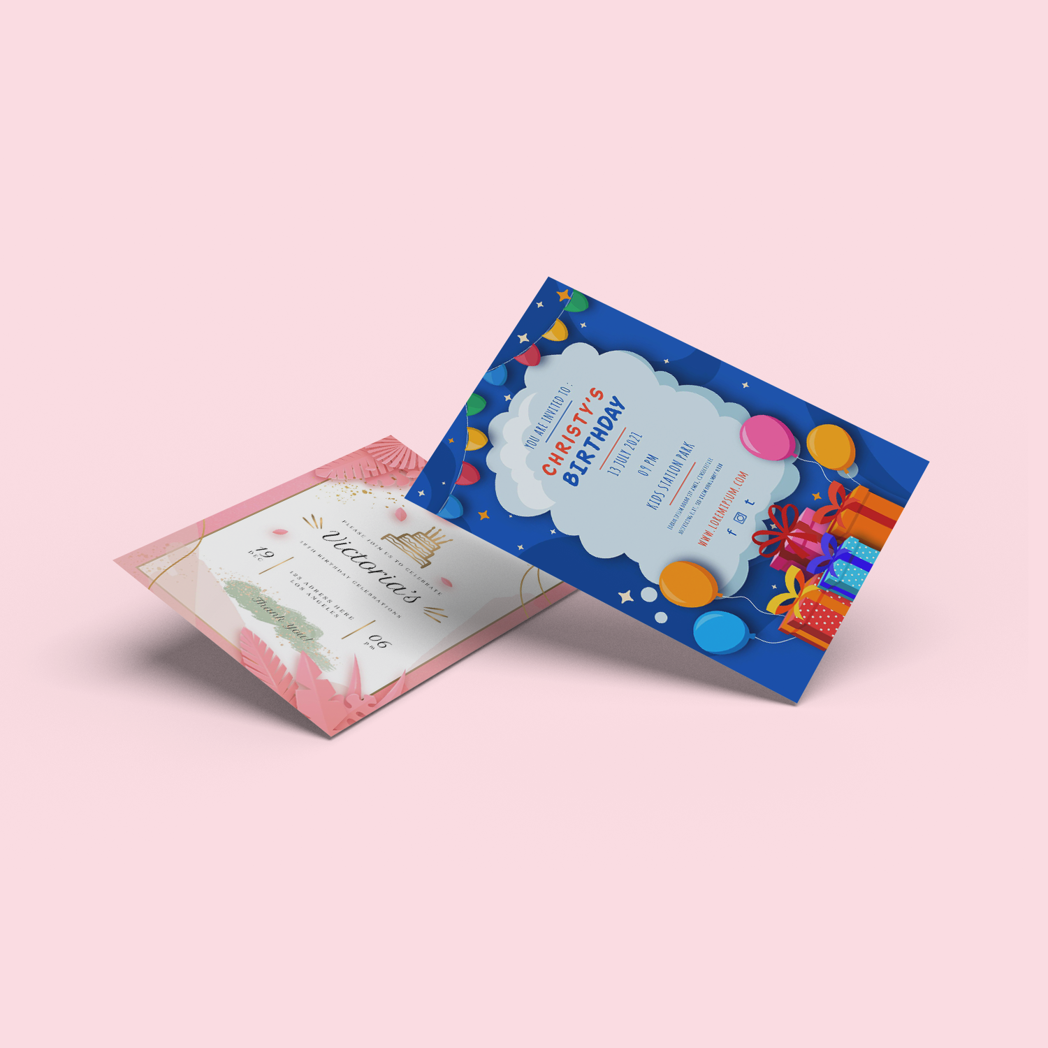 Explore Custom Birthday Invitation Cards Templates & Personalize Instantly